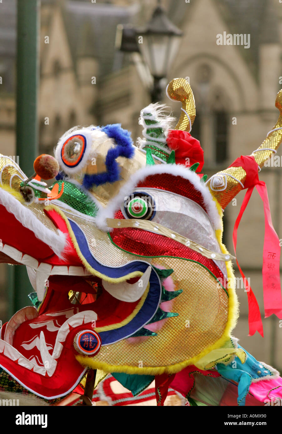 Asia celebration China Chinese New Year dragon face faces Manchester ...