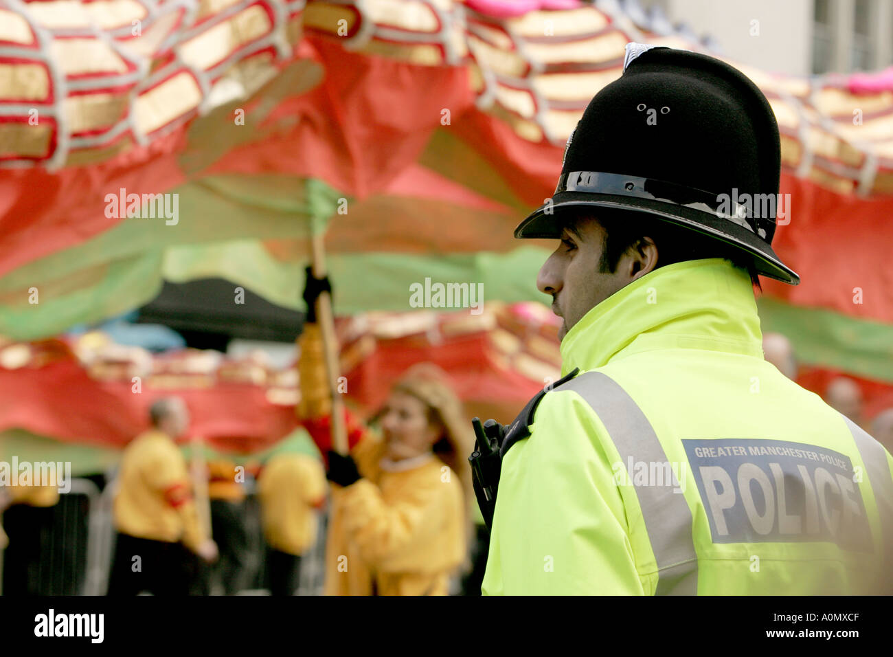 Asia celebration China Chinese New Year dragon face faces Manchester ...