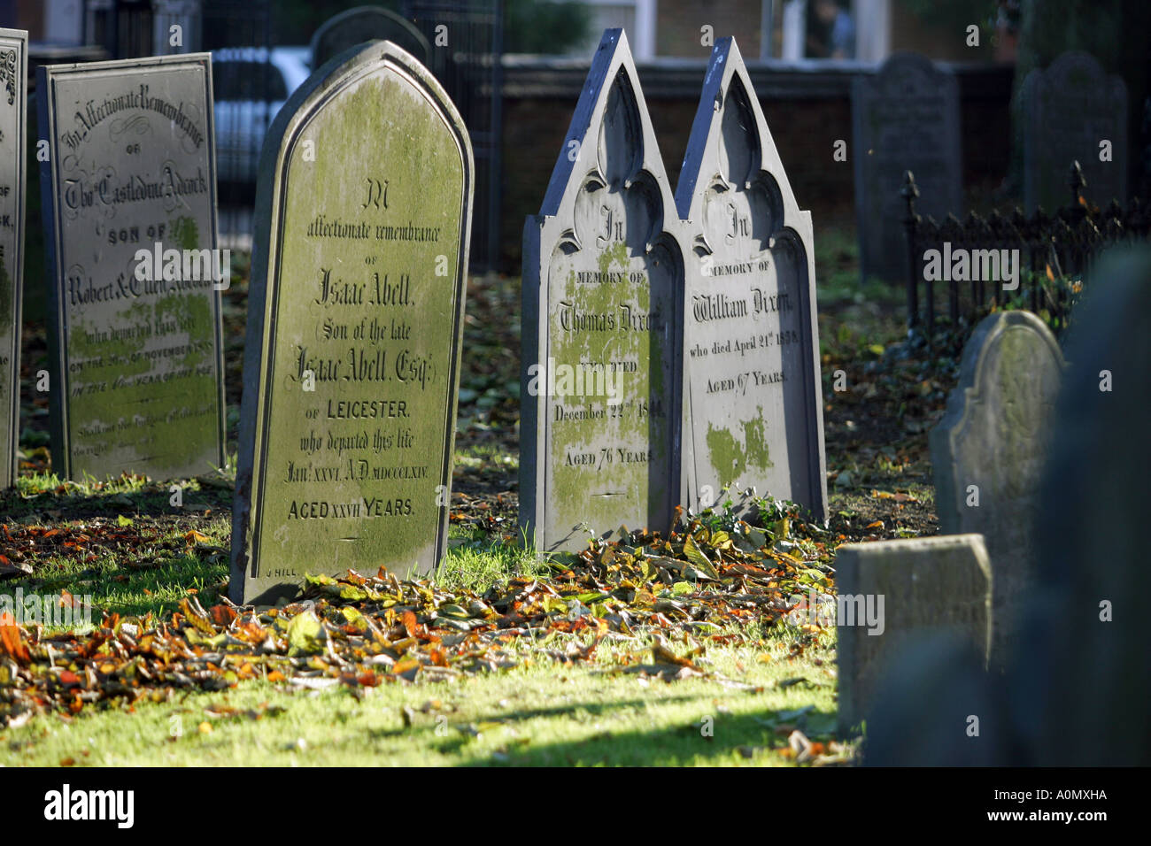 Uk gravestones old names hi-res stock photography and images - Alamy