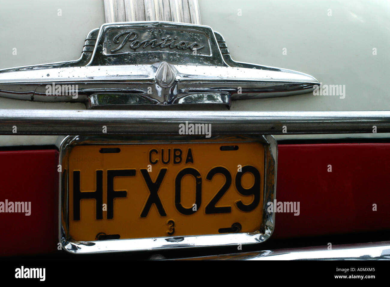 Classic car numberplate, Havana, cuba Stock Photo - Alamy