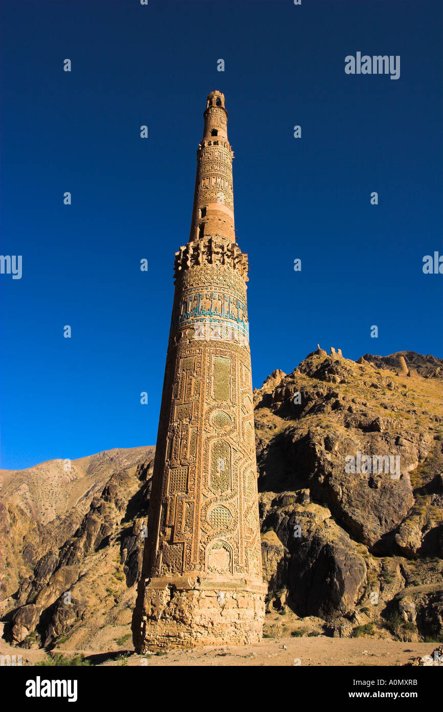 AFGHANISTAN Ghor Province 12th Century Minaret of Jam and with Qasr ...