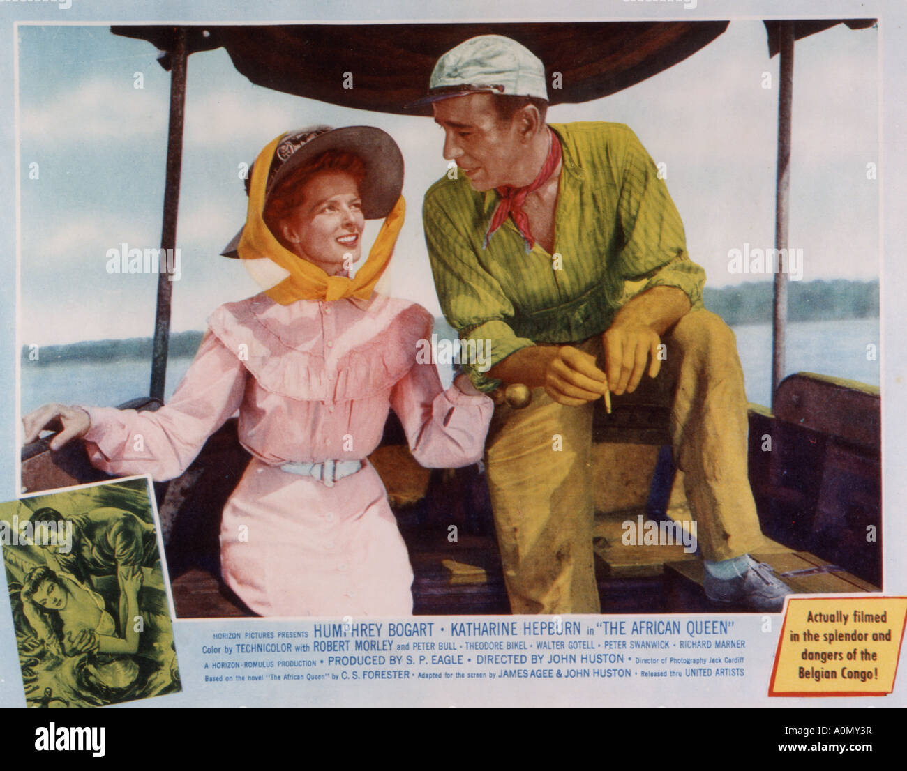 AFRICAN QUEEN 1951 IDF film with Humphrey Bogart and Katherine Hepburn ...