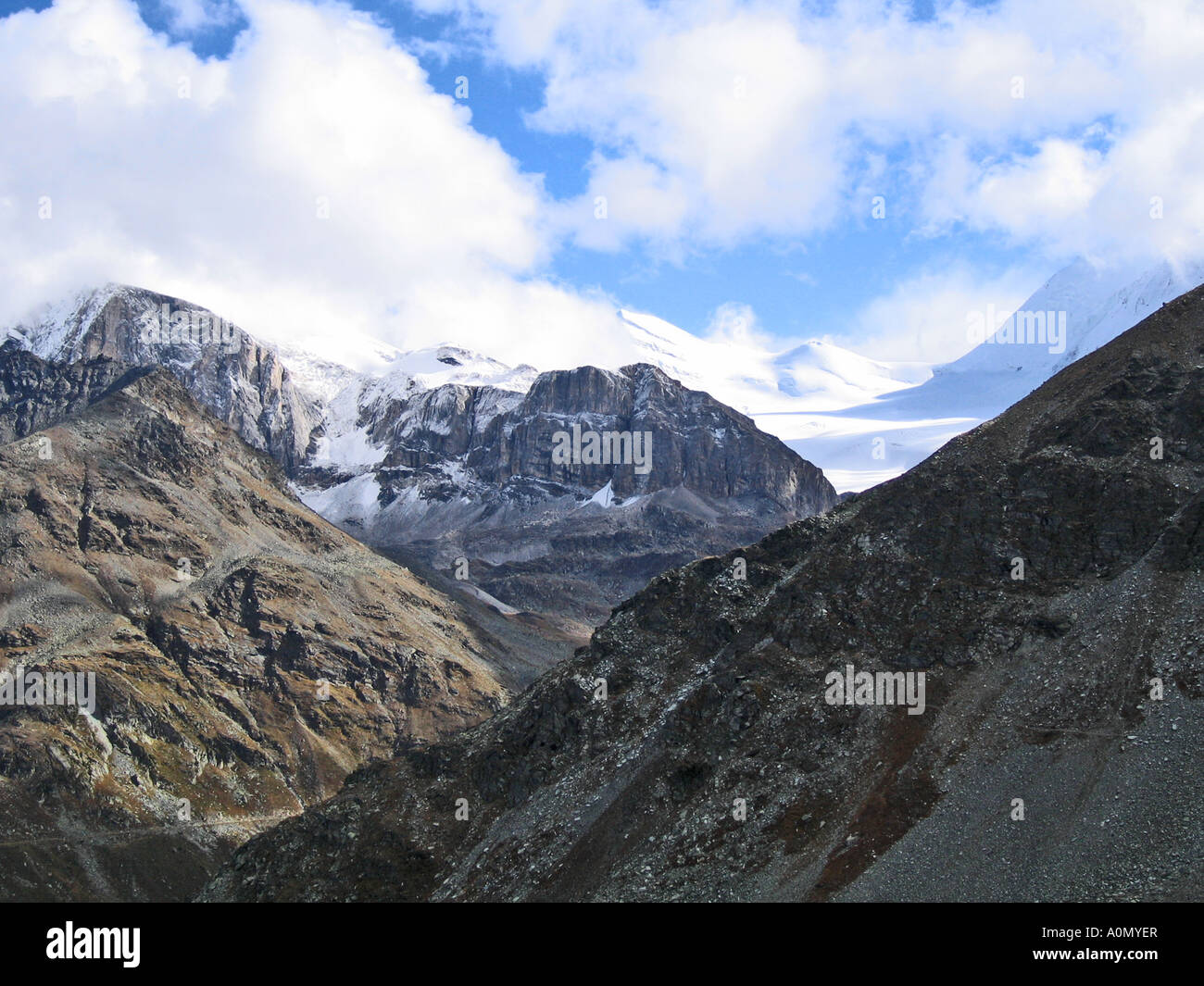 ALPINE scenery on the Walker's Haute Route trek from Chamonix, France ...