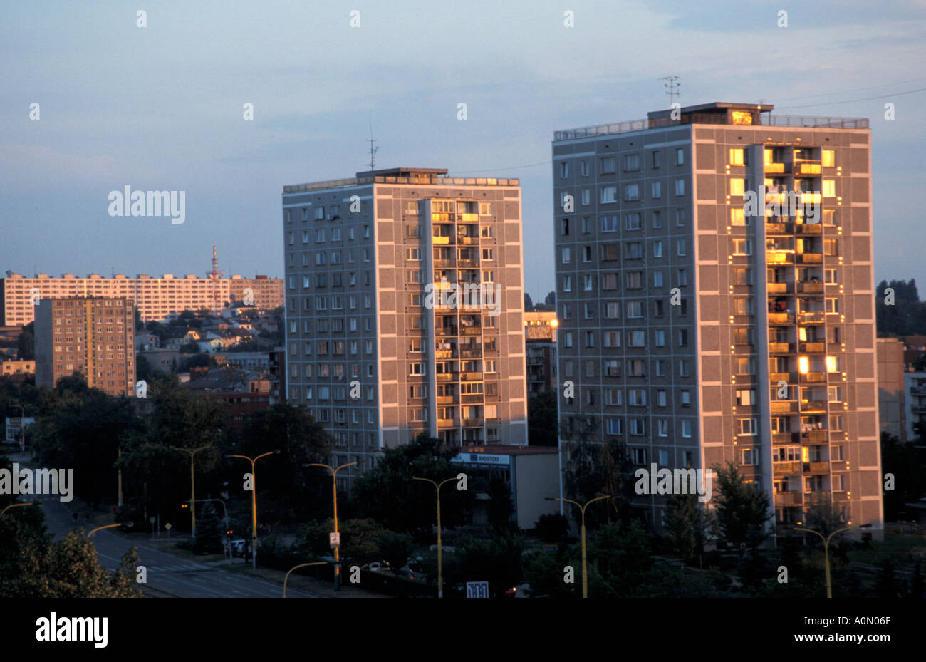Kosice, apartment building Stock Photo - Alamy