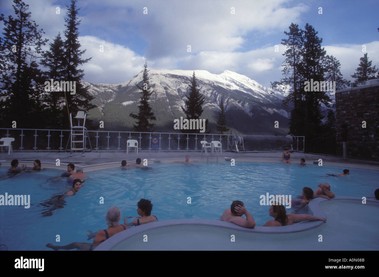 Banff hot springs winter hi-res stock photography and images - Alamy