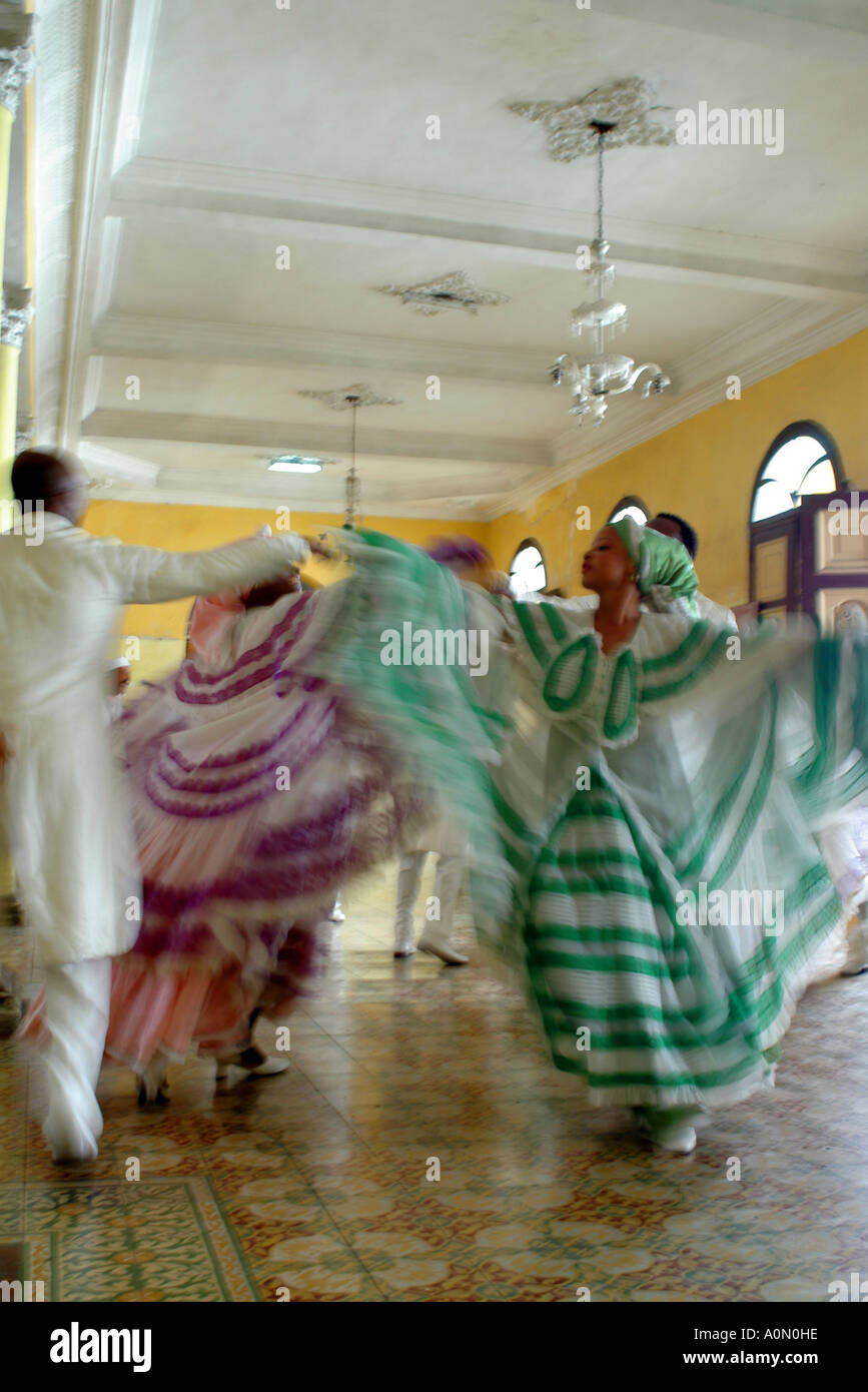 Traditional latin American dancers, Santiago di Cuba, Cuba Stock Photo ...