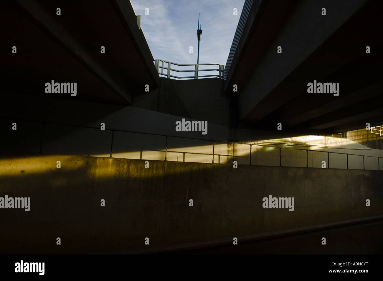 Bridge over the River Roding at the junction of the A12 and A406 roads ...