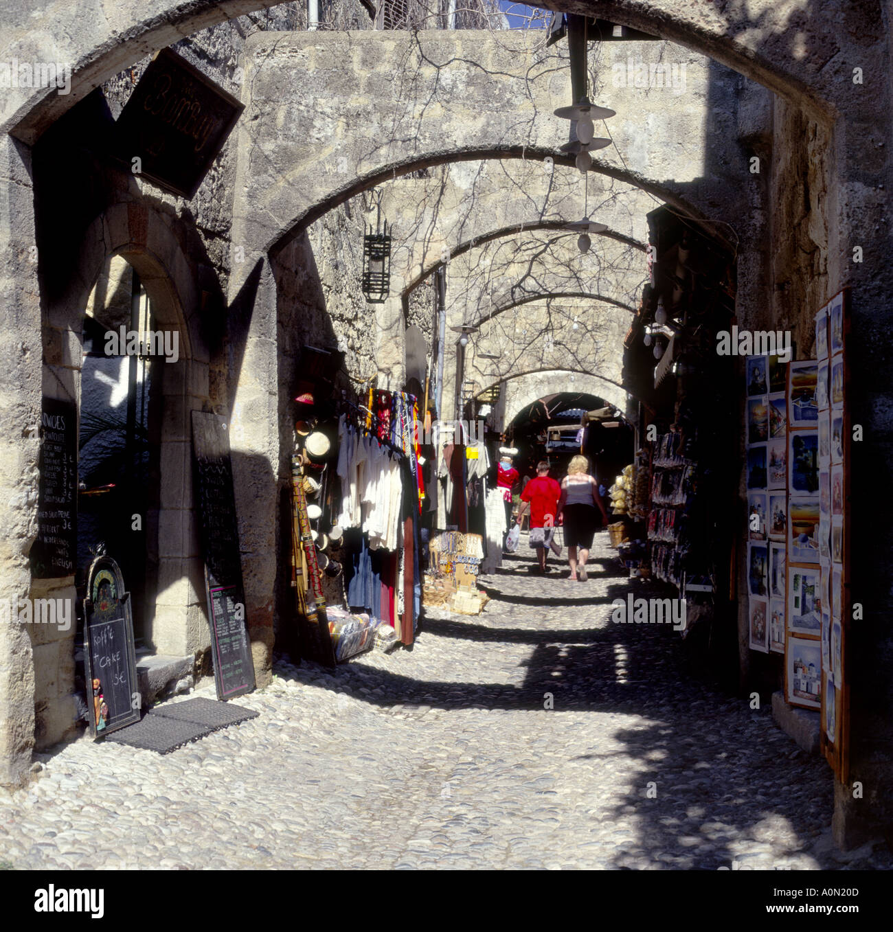 Rhodes Ottoman Arches Stock Photo - Alamy