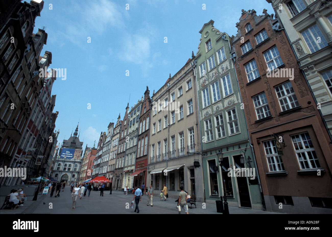 Gdansk, pedestrian area Stock Photo - Alamy