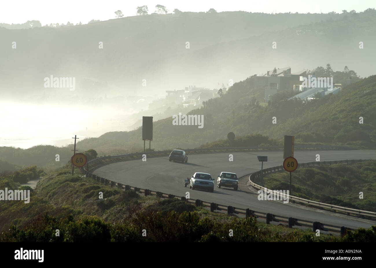 The N2 highway at Wilderness on the Indian Ocean along the Garden Route ...