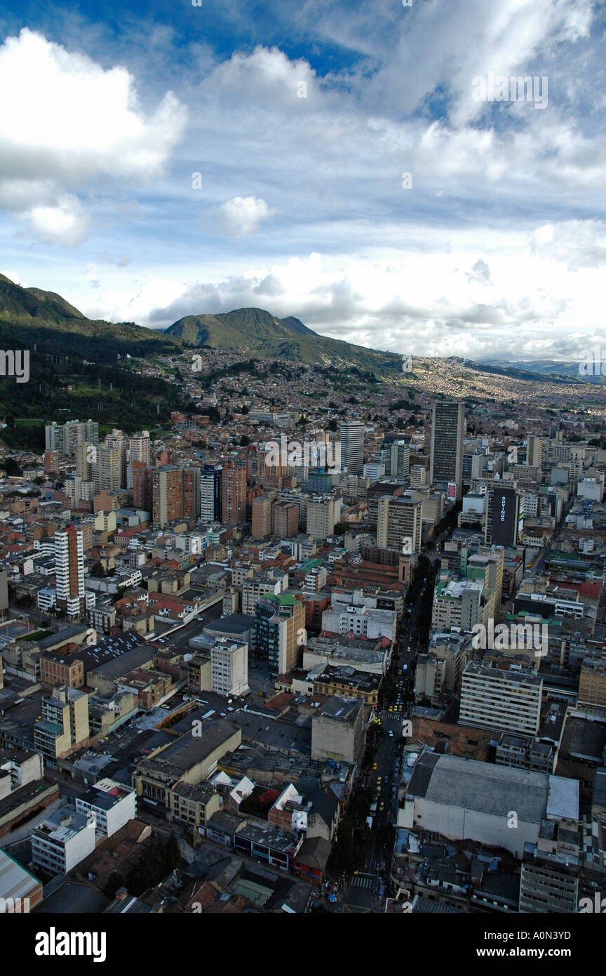 Aerial view of Bogota, capital of Colombia, South America Stock Photo ...