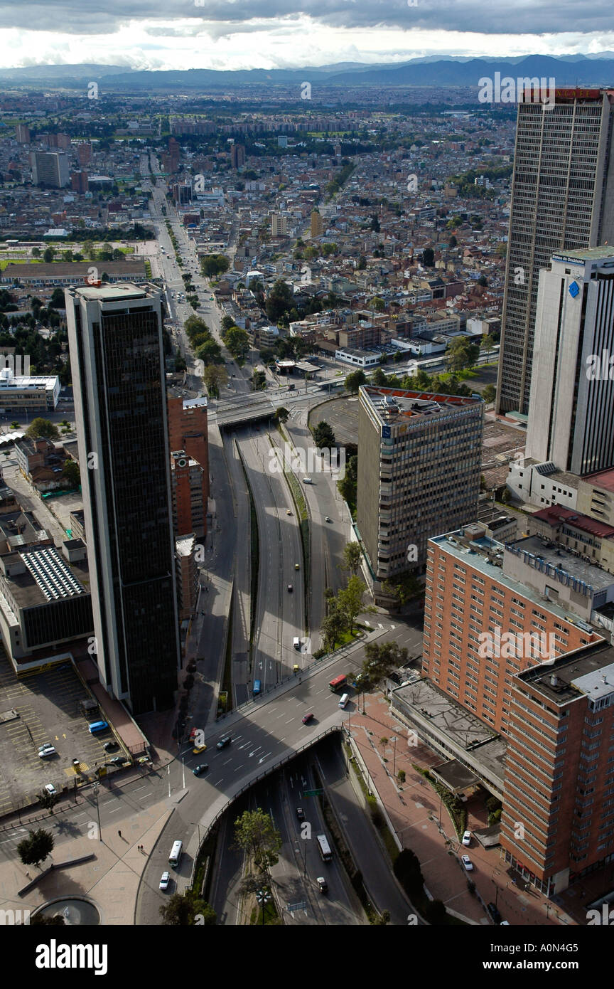 Aerial view of Bogota, capital of Colombia, South America Stock Photo ...