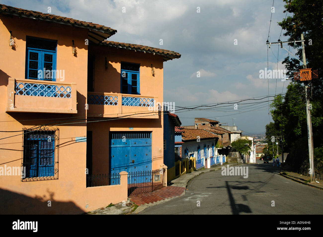 Street detail in Santiago de Cali, Colombia, South America Stock Photo ...
