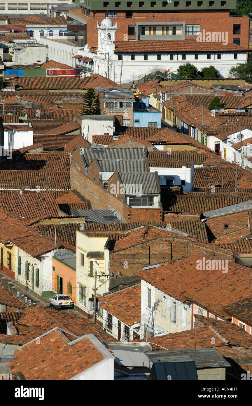 Aerial View of Central Santiago de Cali, Colombia South America Stock ...