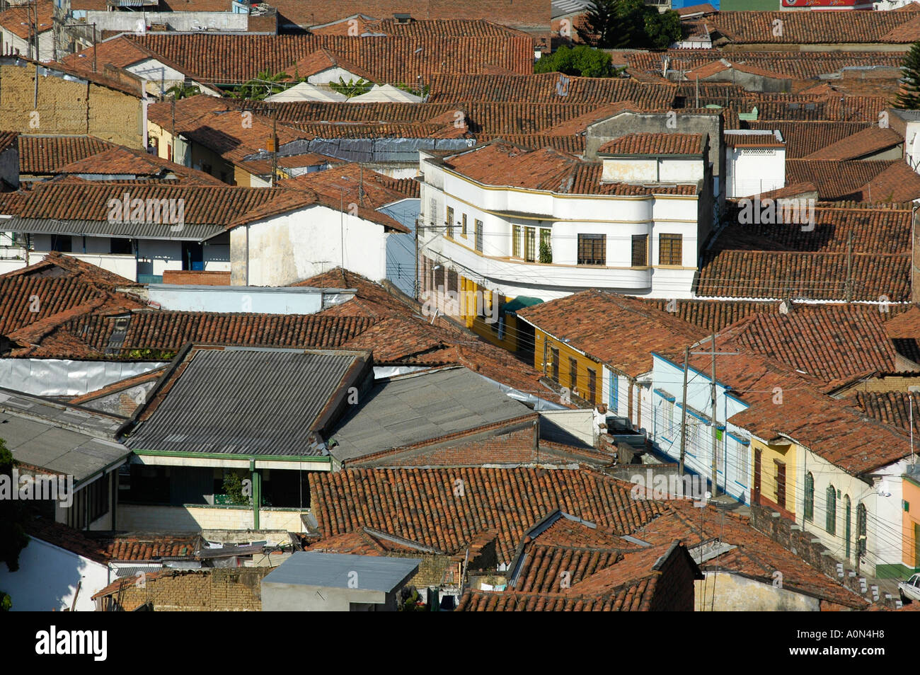 Aerial View of Central Santiago de Cali, Colombia South America Stock ...
