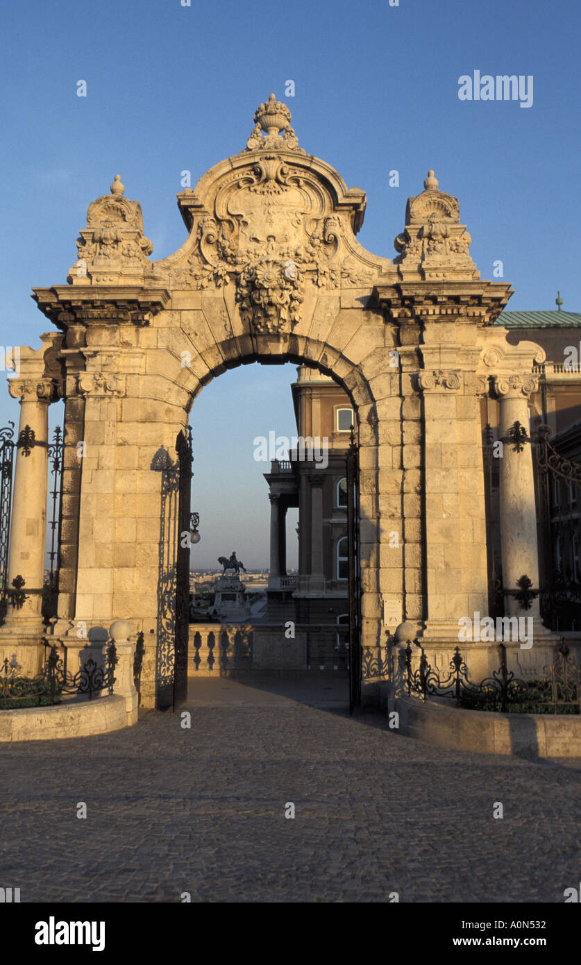 Budapest, castle, gate Stock Photo - Alamy
