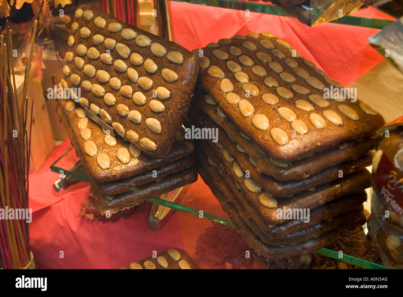 Printen bars a kind of gingerbread with nuts popular in Germany Stock ...