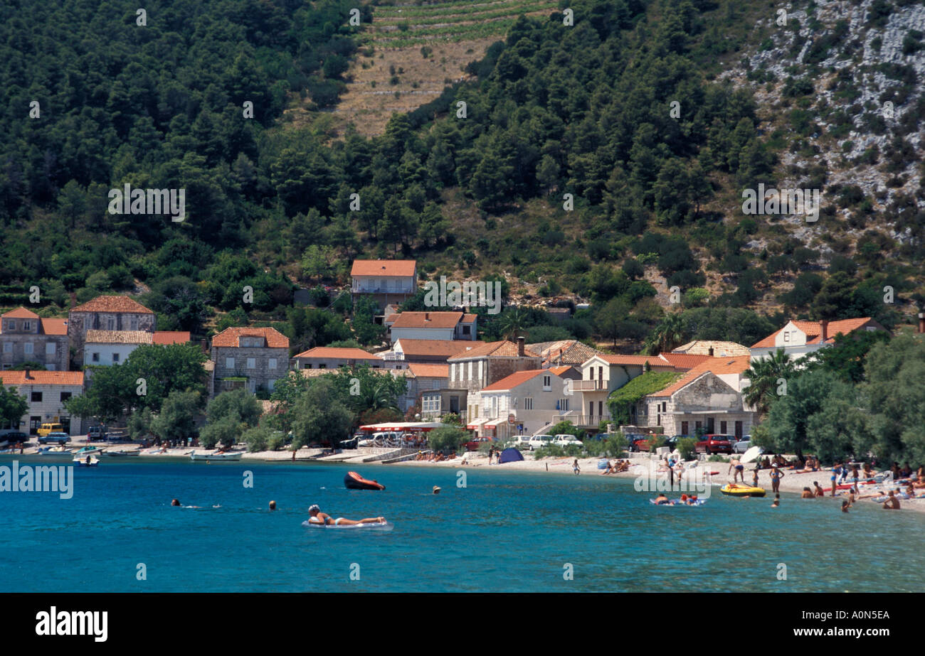 bay of Trstenik Stock Photo - Alamy