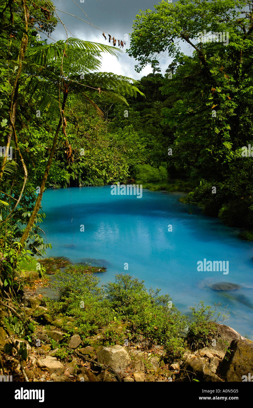 Blue River Lagoon, Tenorio National Park, Costa Rica, Central America ...