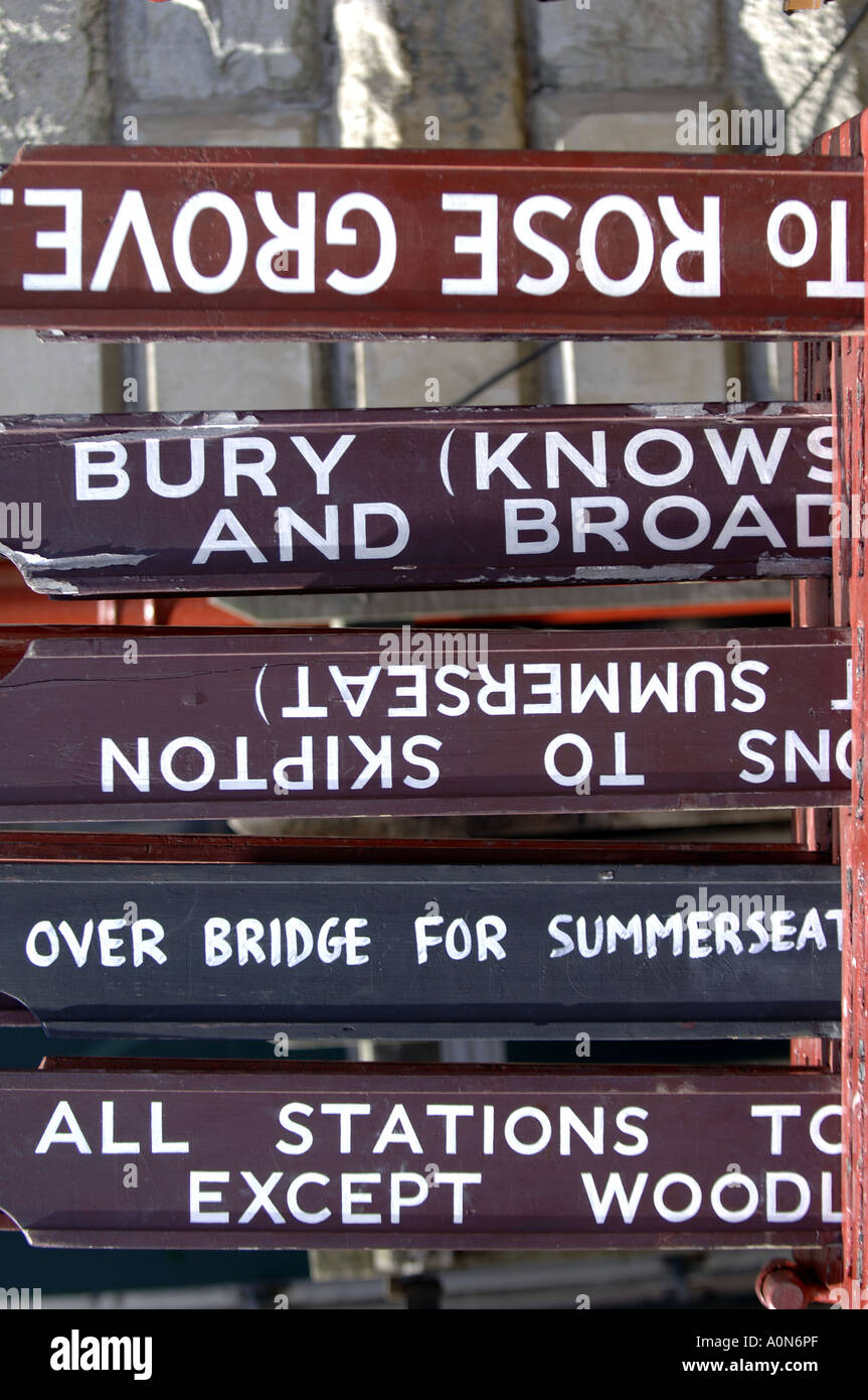 Ramsbottom Bury Lancs sign colour color modern day uk united kingdom ...