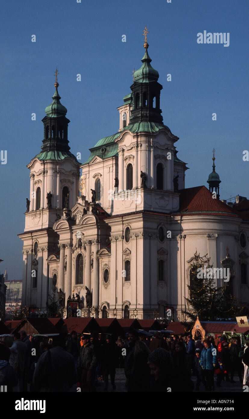 church at city square Stock Photo - Alamy