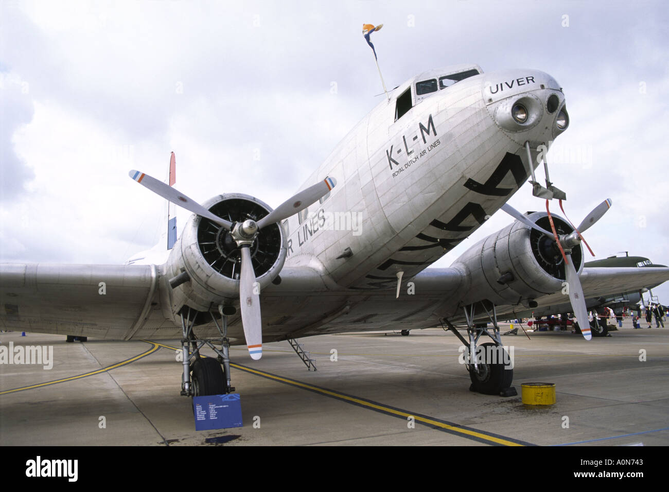 Douglas DC-2 in the colours of KLM at Fairford RIAT Stock Photo - Alamy