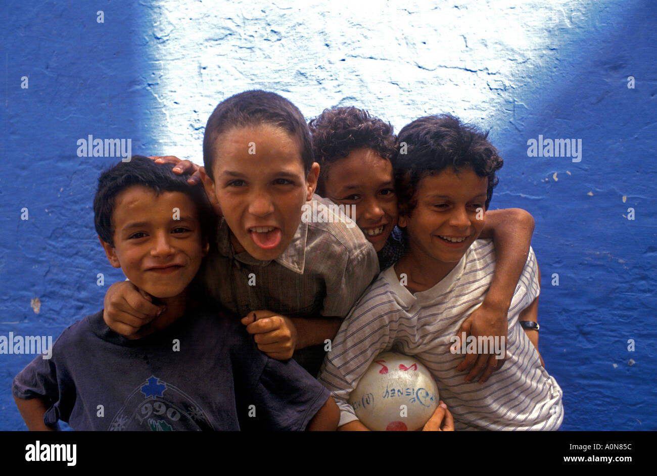 boy in back streets of Tangier Morocco Stock Photo - Alamy