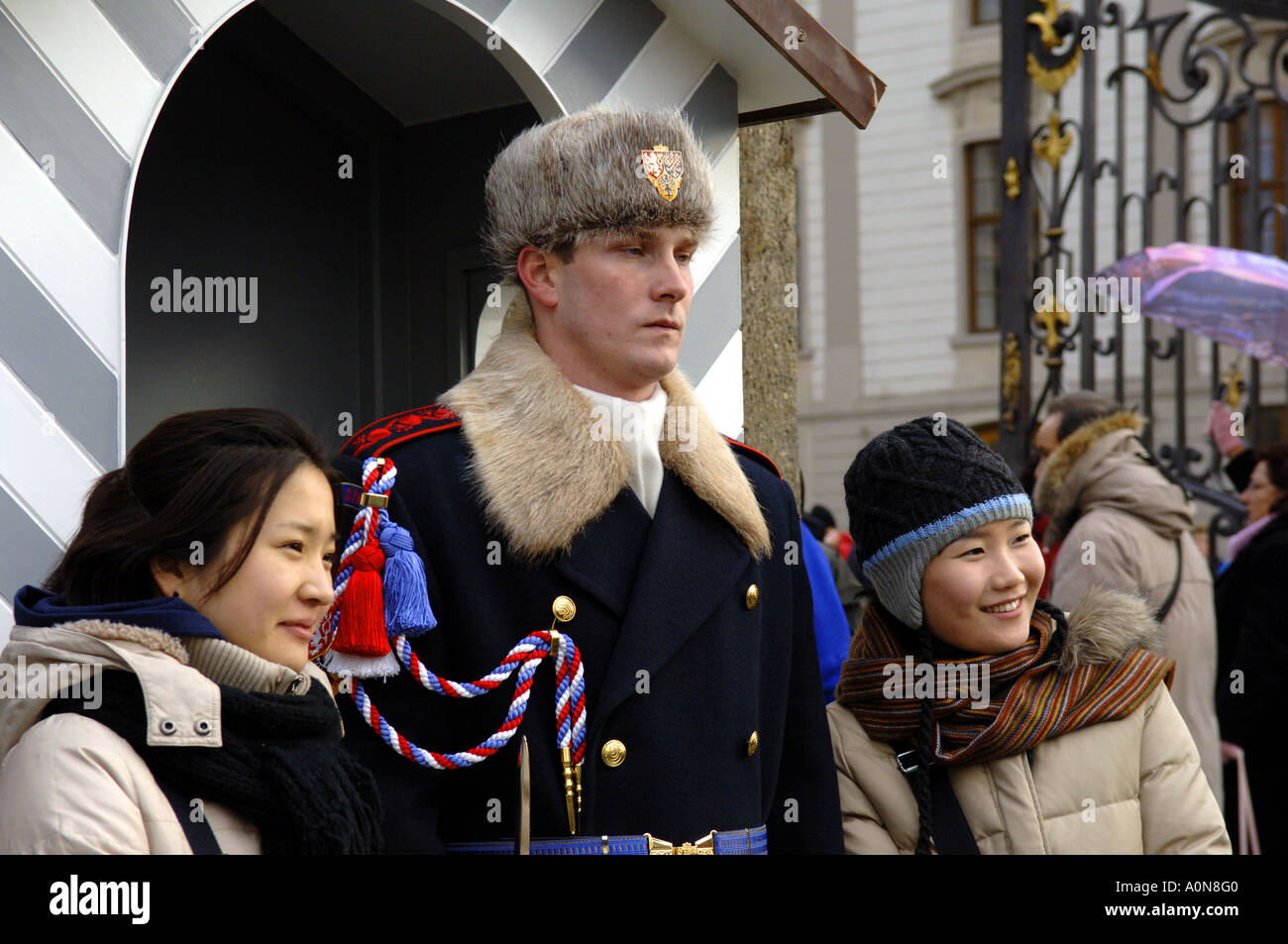 imperial palace guard soldier winter uniform hat cold fur skin official ...