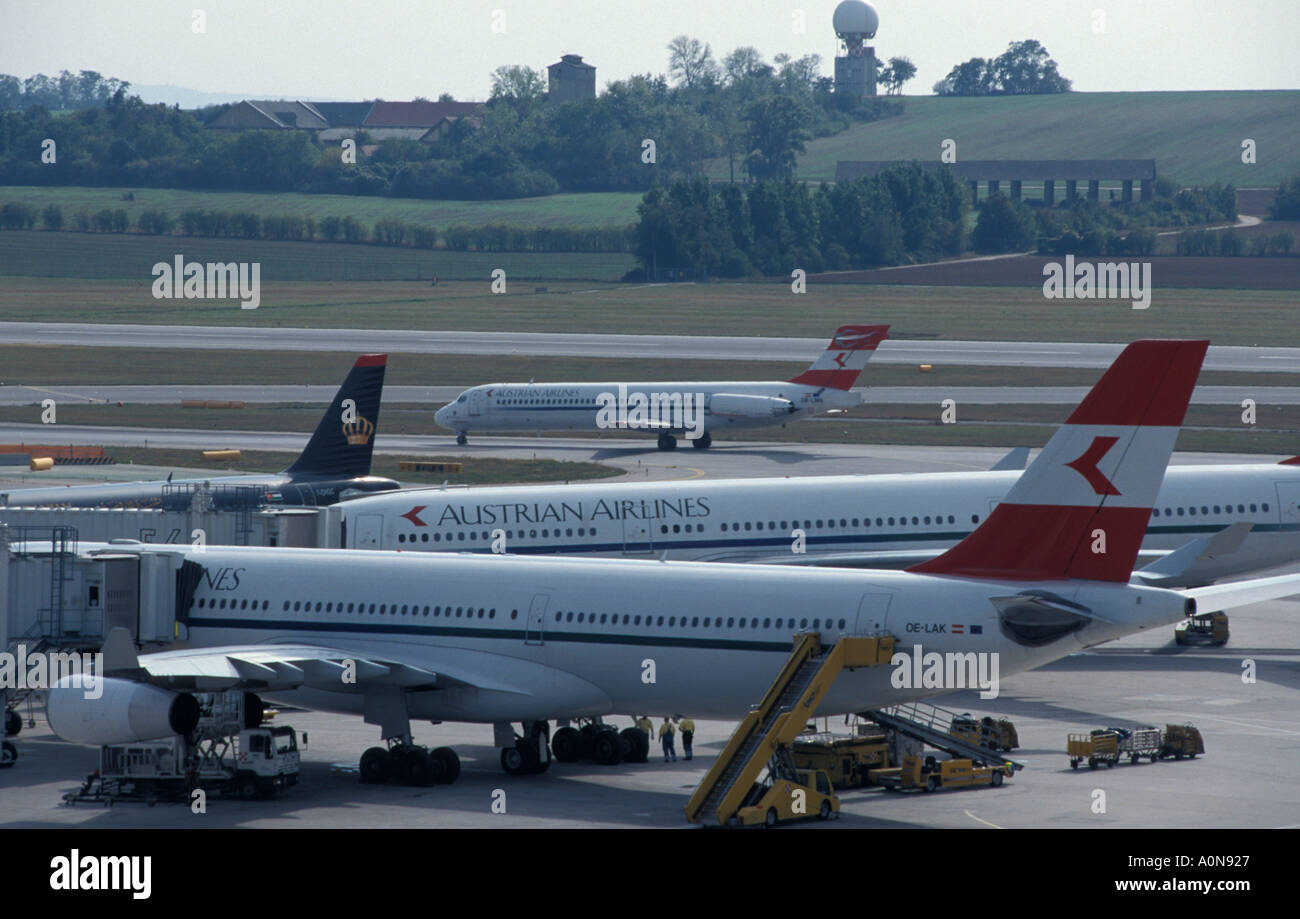 Vienna international airport Stock Photo - Alamy