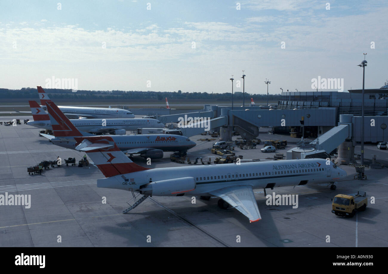 Vienna international airport Stock Photo - Alamy