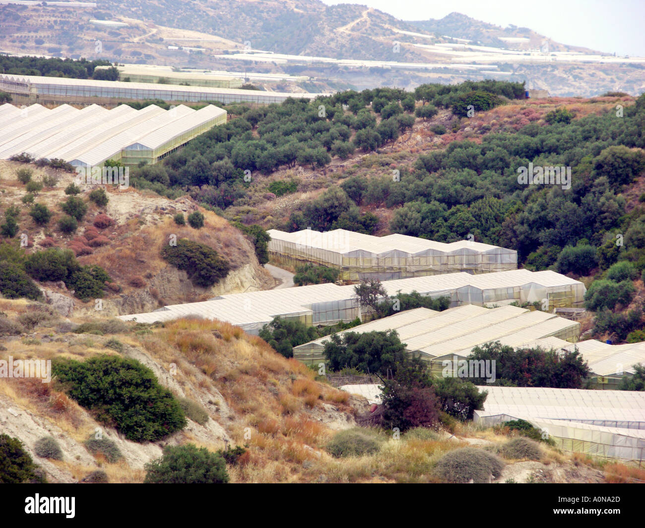 greenhouses CRETE Greece KRETA Griechenland CRETIAN Stock Photo - Alamy