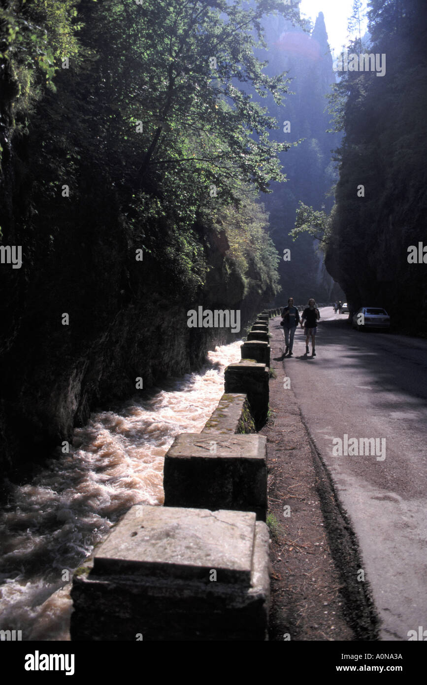 Bicaz Key on Bicaz River turistic destination in Carpathian Mountains ...