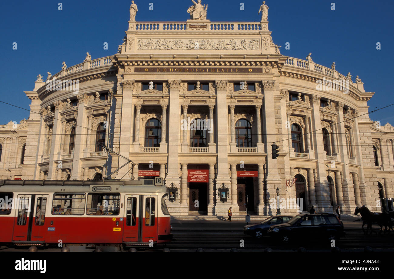 Vienna, theatre "Burgtheater Stock Photo - Alamy