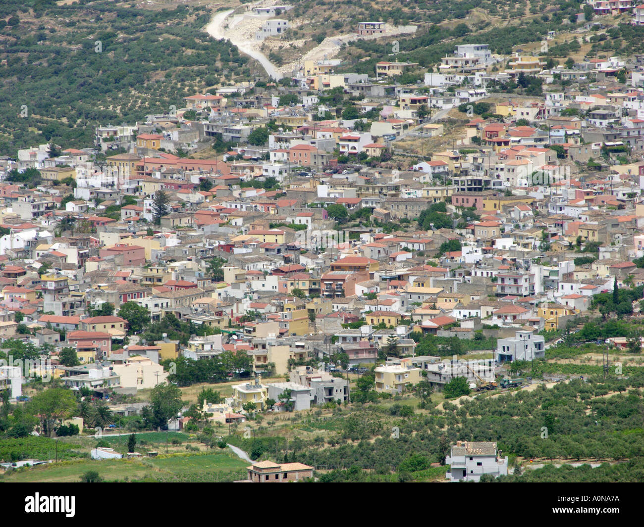 landscapes sight to EPANO ARHANES cretian city mountain CRETE Greece ...