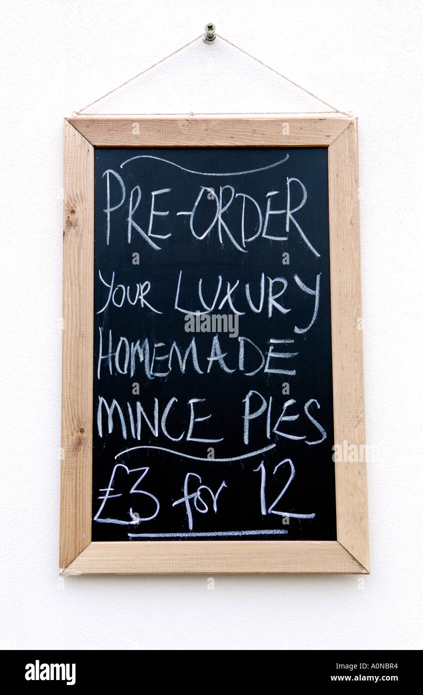 Pies for sale sign Cut Out Stock Images & Pictures - Alamy