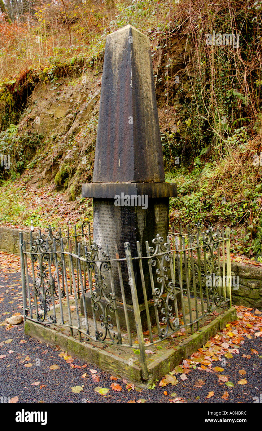 Obelisk in memory of a drunken 19th century mail coach driver 1835 on ...