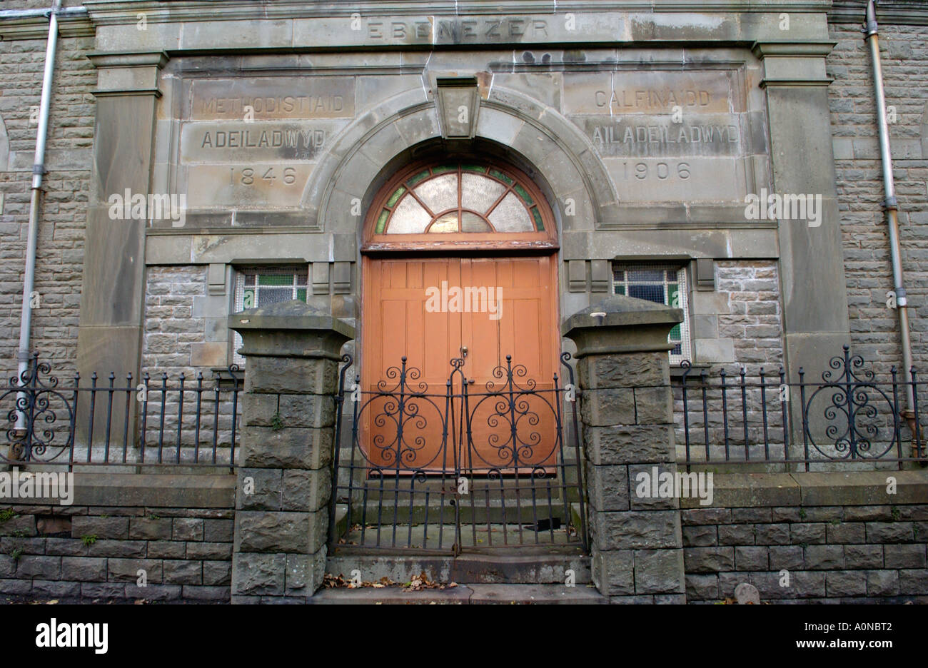 Welsh Ebenezer Chapel of stone construction built 1846 rebuilt 1906 in ...