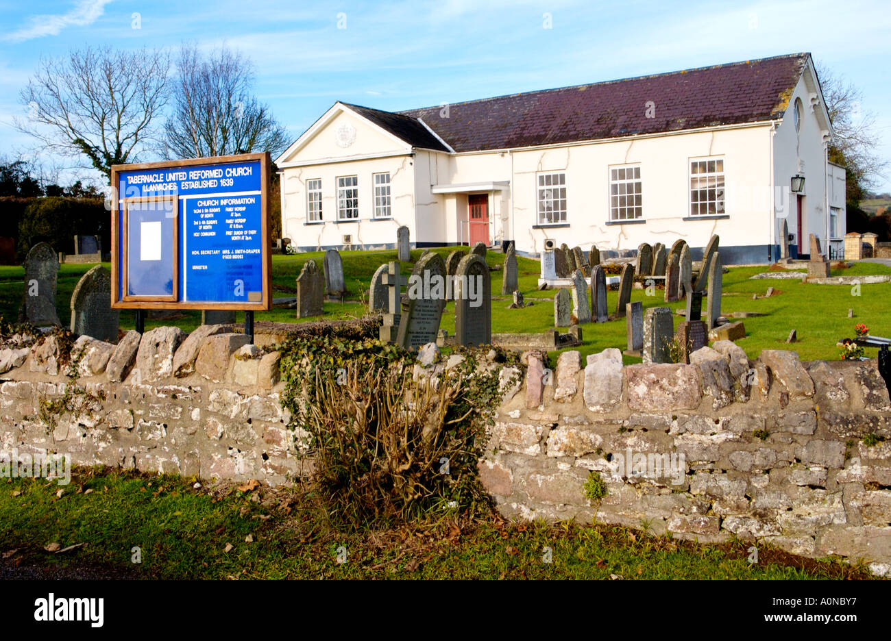 Llanvaches Congregational Chapel founded in 1639 Monmouthshire South ...