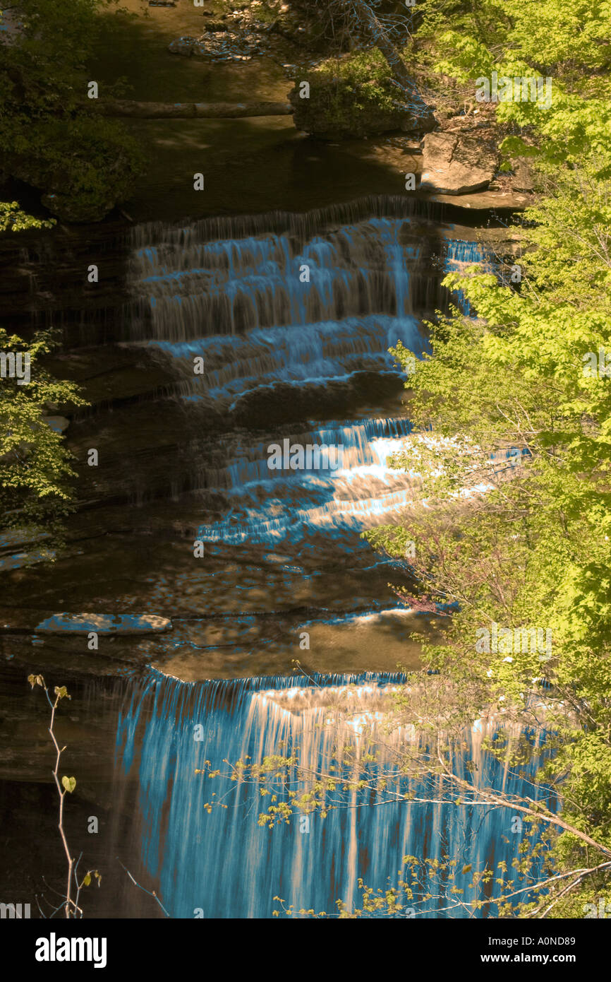 Big Clifty waterfall in Clifty Falls State Park near Madison Indiana ...