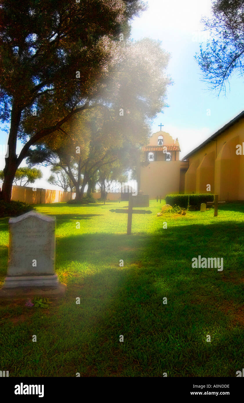 Mission Santa Ines cemetery in Solvang California Stock Photo - Alamy