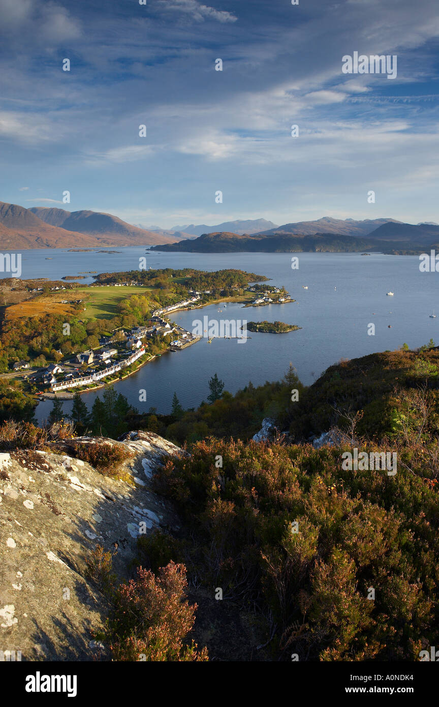 Plockton Loch Kishorn Loch Carron Wester Ross Scotland UK Stock Photo ...