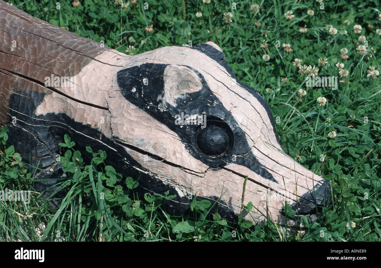 Badger carving hi-res stock photography and images - Alamy