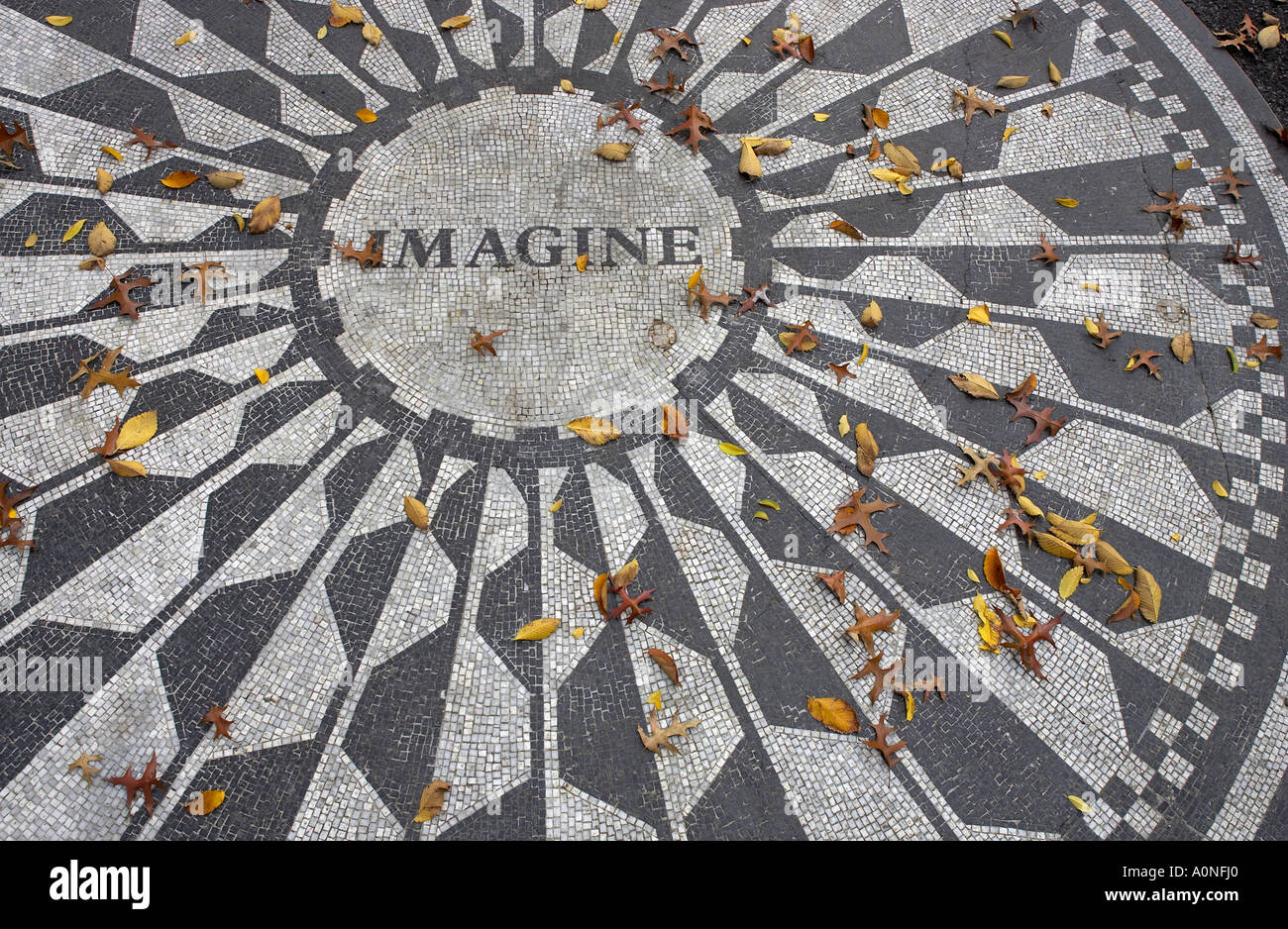 Strawberry Fields Tribute To John Lennon By Yoko Ono Central Park New