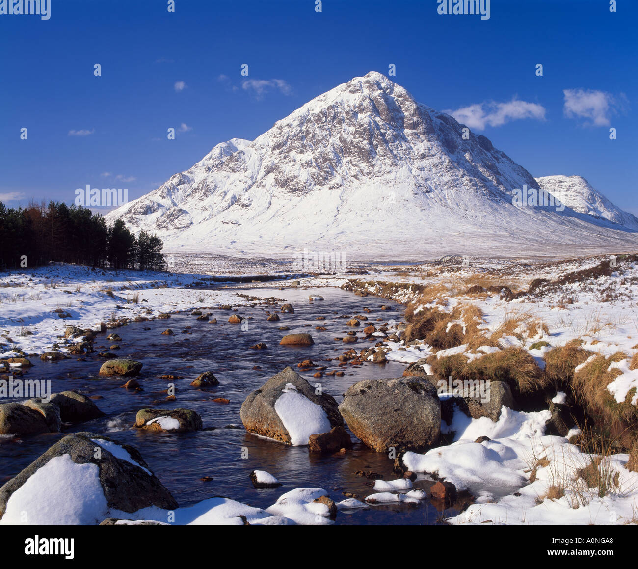 Buachaille Etive Mor and the River Etive, Lochaber, Highland, Scotland ...