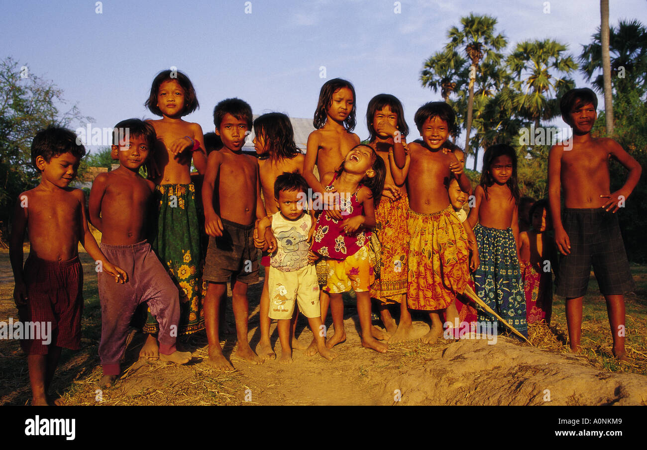 group of cambodian village children Cambodia south East Asia Stock ... group of cambodian village children Cambodia south East Asia Stock ...