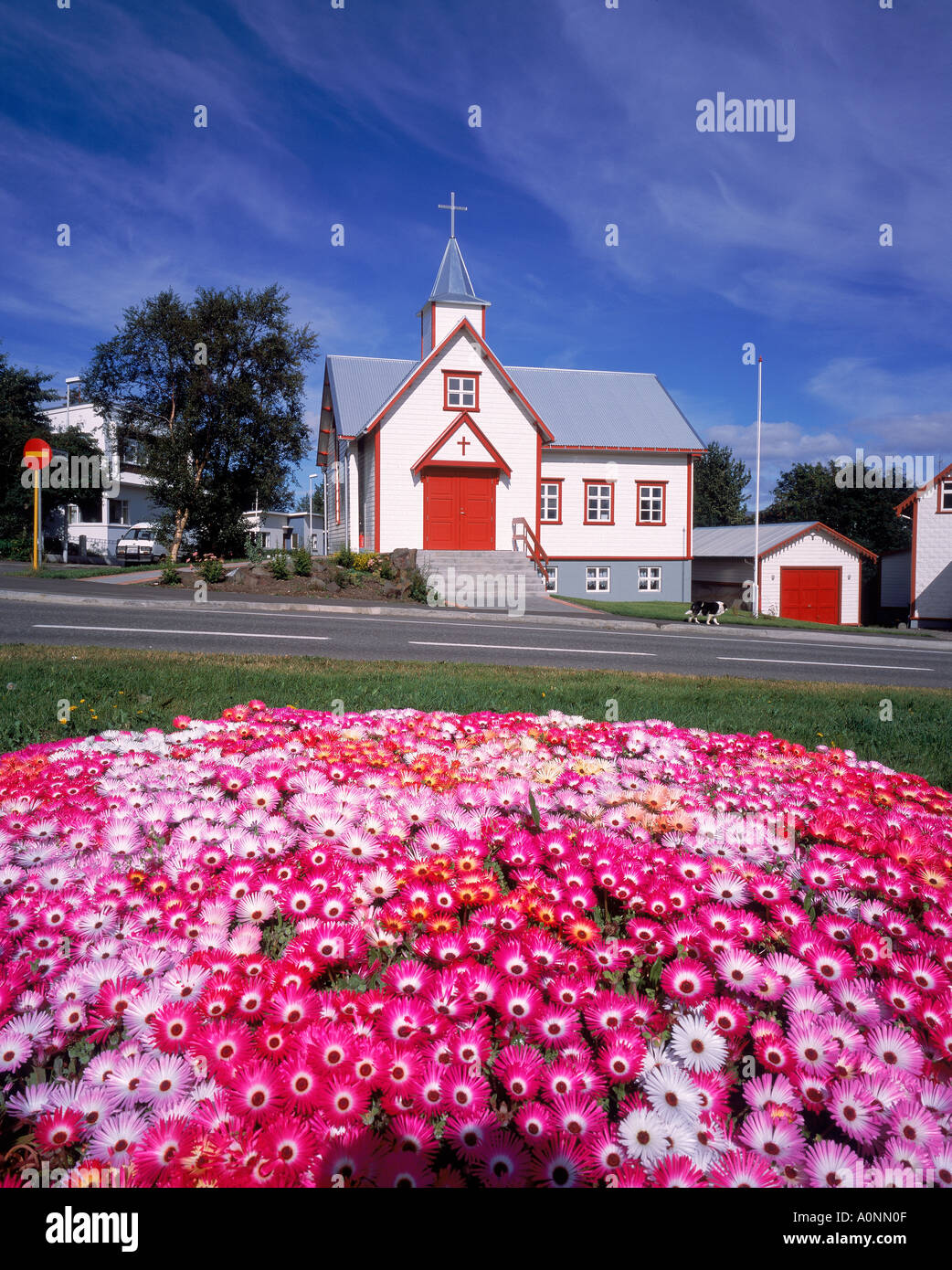 Church Akureyri North Iceland Stock Photo - Alamy