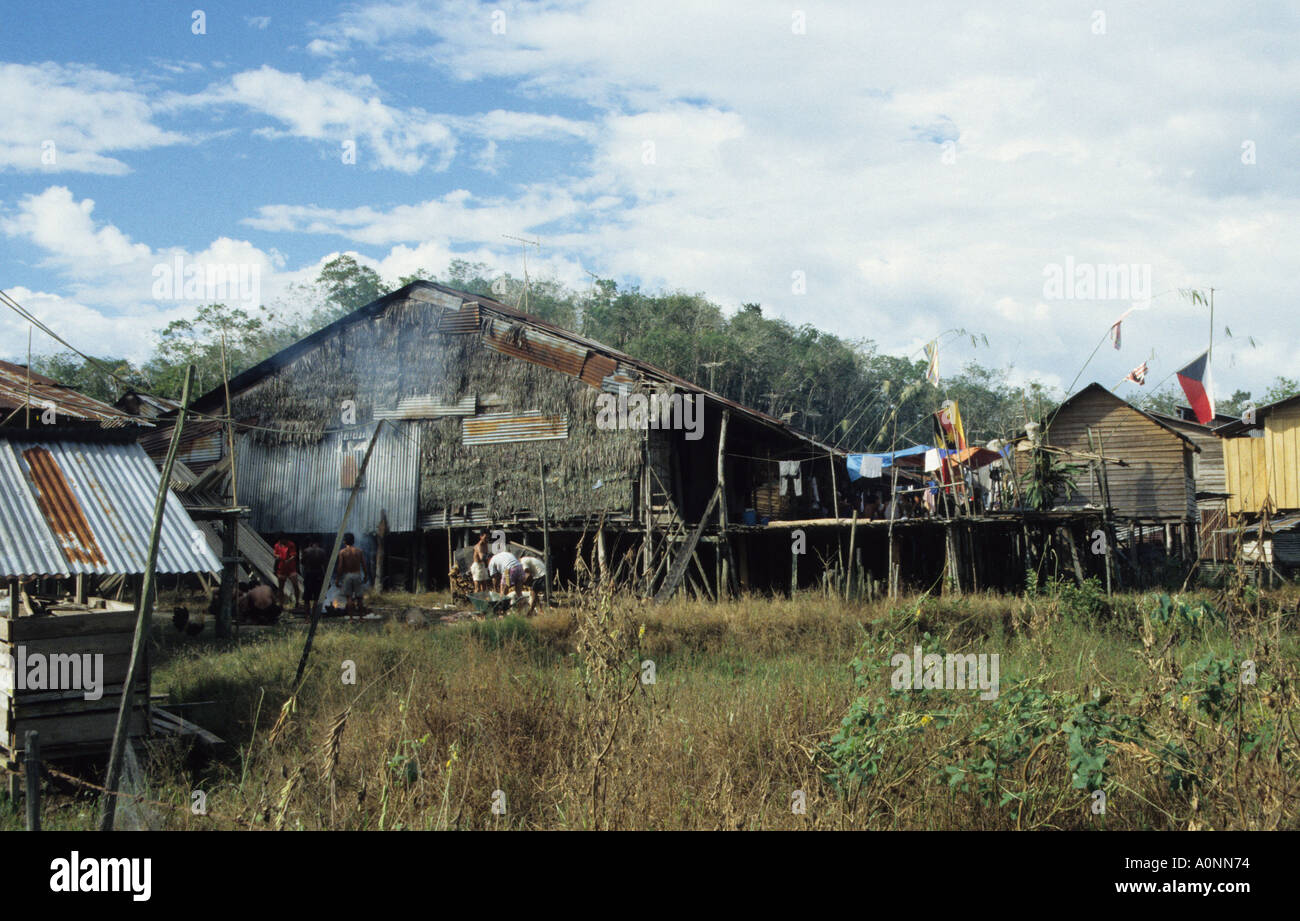 Dayak longhouse in Sarawak Malaysia Offering to the gods in a Dayak ...