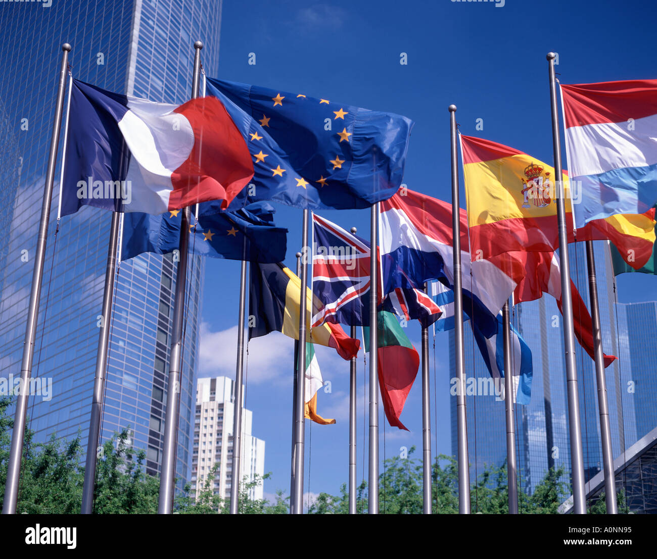 European flags hi-res stock photography and images - Alamy