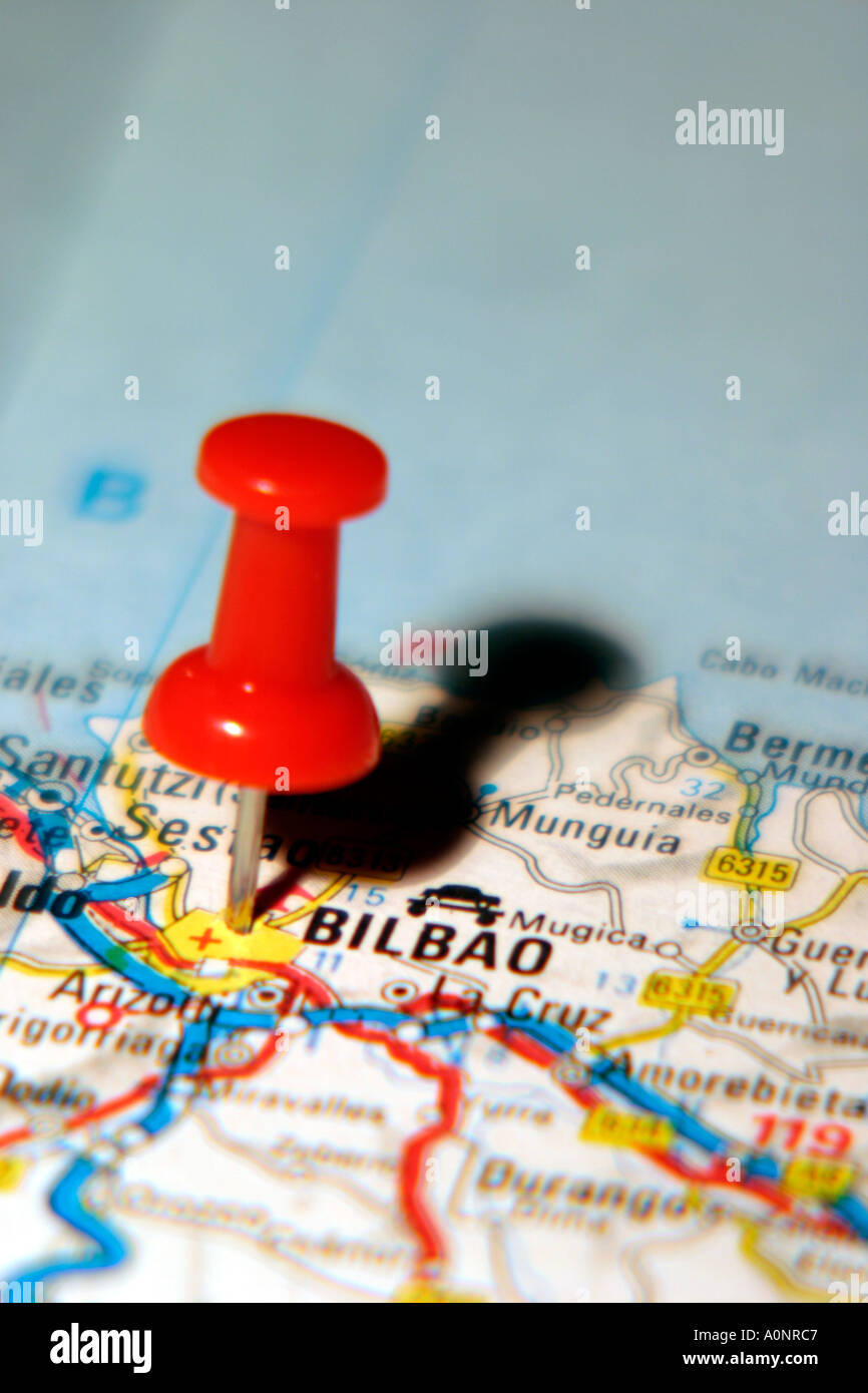 Bilbao map hi-res stock photography and images - Alamy