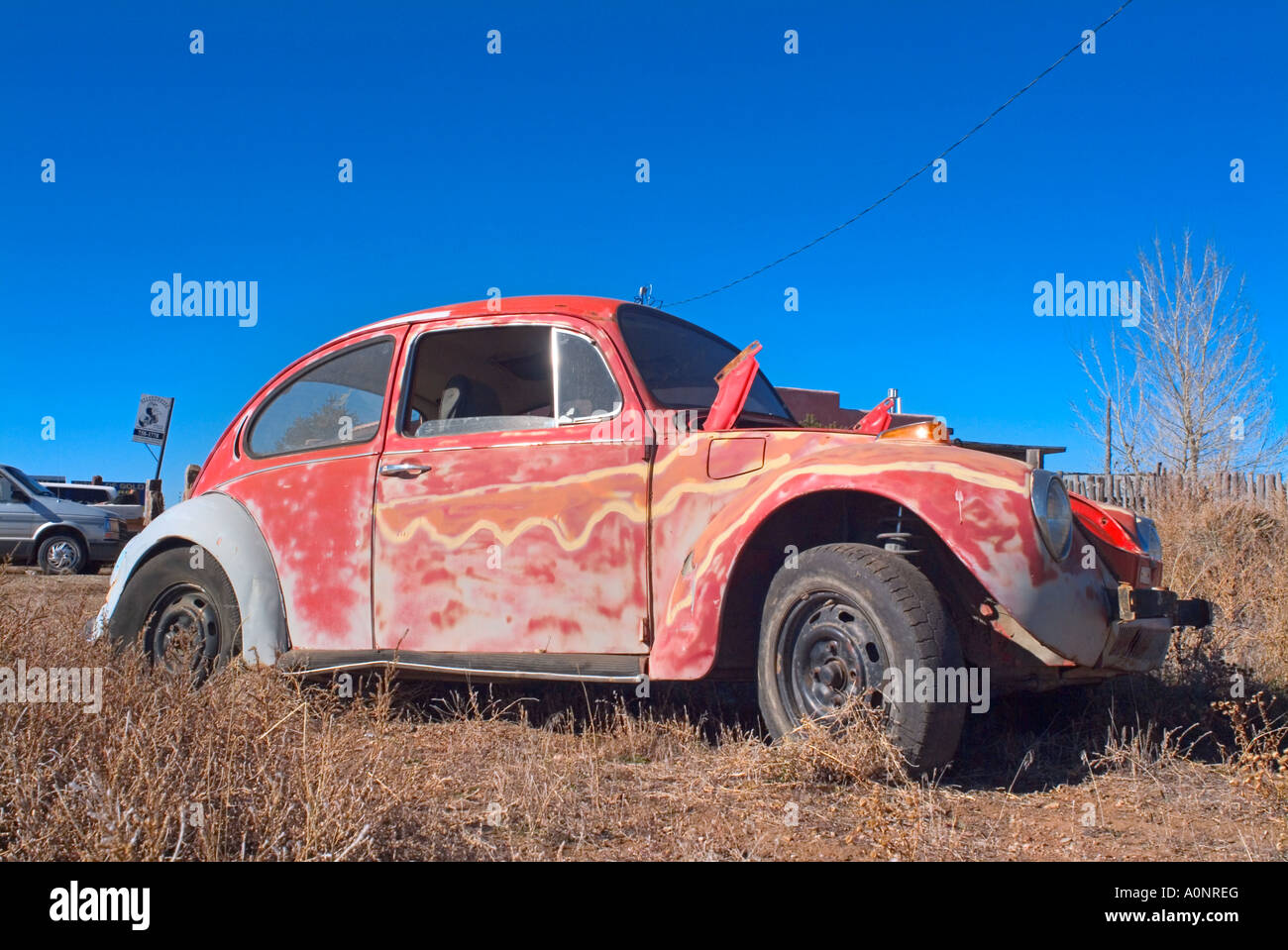Old abandoned beetle car hi-res stock photography and images - Alamy